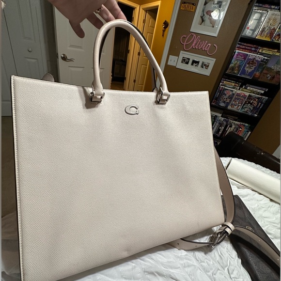 Coach | Bags | Coach Elegant White Tote Bag | Poshmark